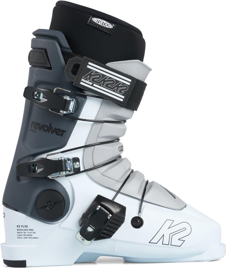 K2 Revolver Pro Ski Boots, 29/29.5 White/Grey