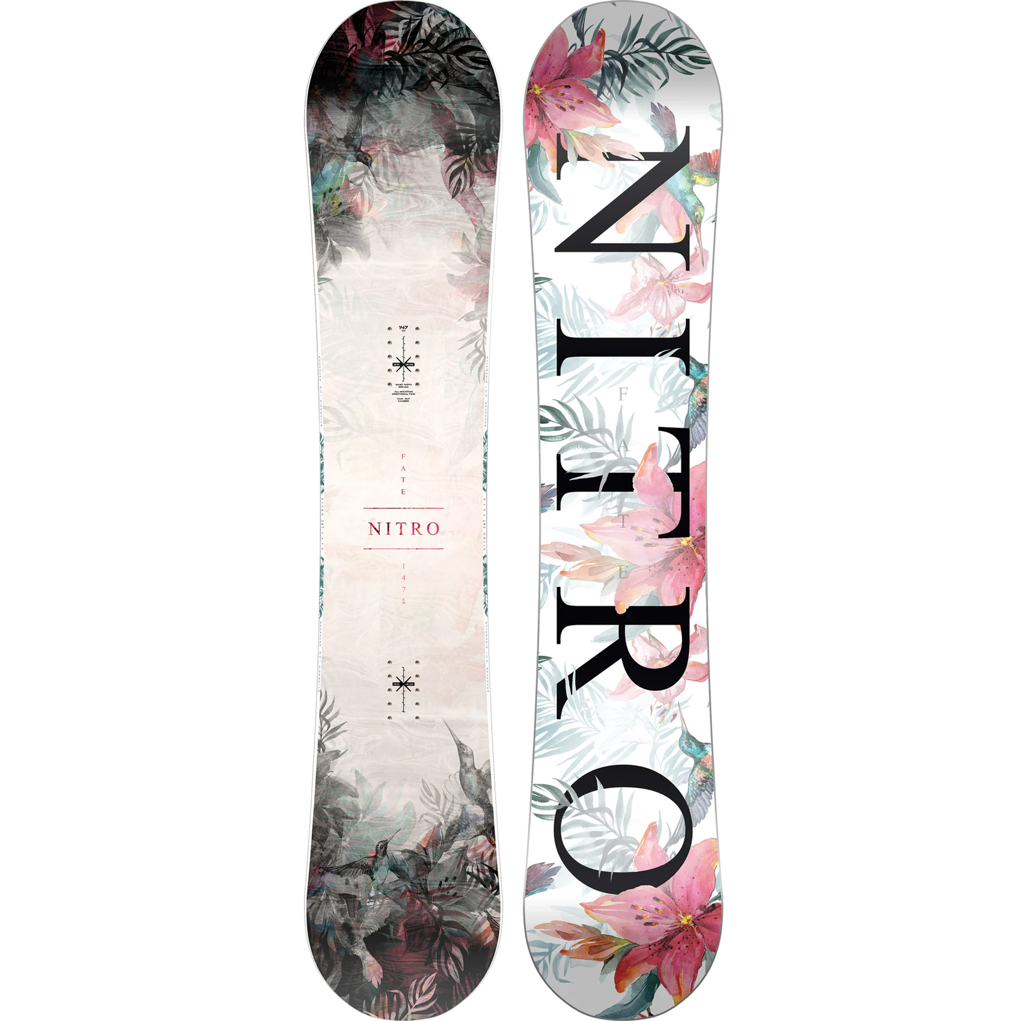 Nitro Fate Women's All Mountain Camber Snowboard 2023