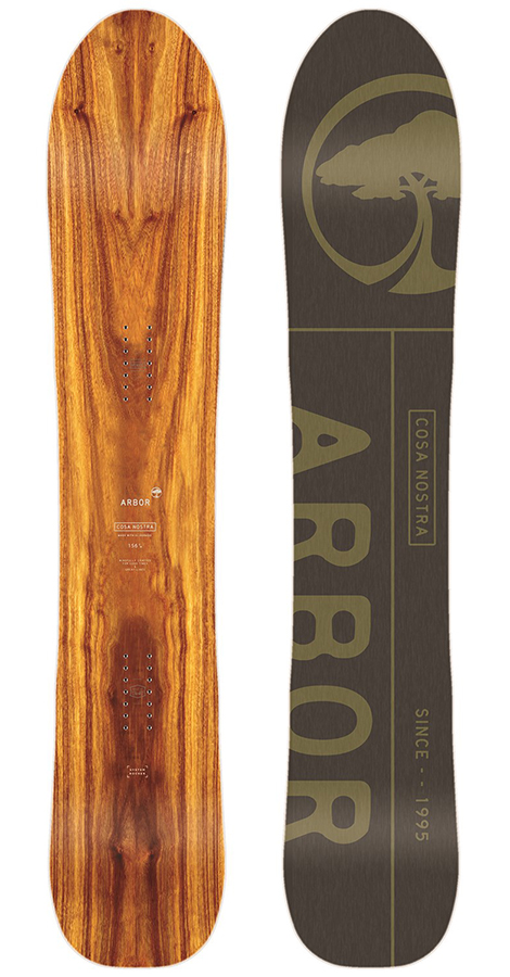 Arbor Cosa Nostra Reverse Camber Snowboard 2020 | Absolute-Snow