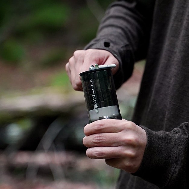 GSI Outdoors Javagrind Pourover Set Camping Coffee Grinder & Filter