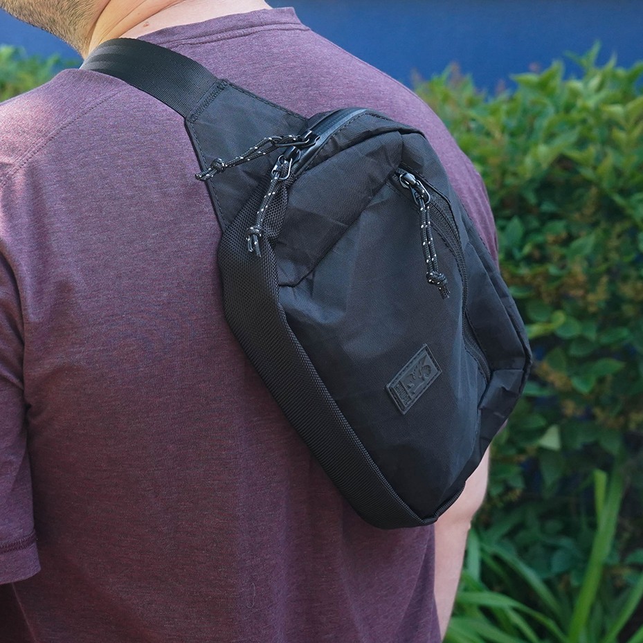 Chrome Ziptop Waistpack Over Shoulder Sling Bumbag