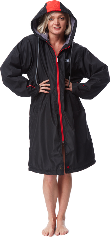 Zone3 Polar Fleece Parka Robe Jacket Changing Towel